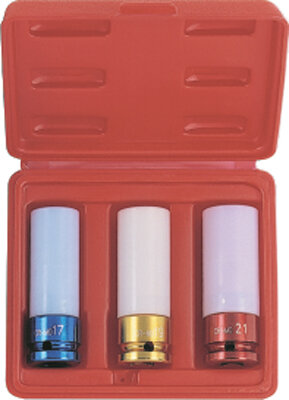 Licota ASA-10001 Набор ударных головок для литых дисков 17, 19, 21 мм в кейсе