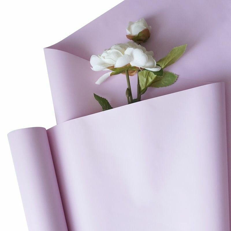 Пленка для цветов Браво матовая, Розовый нюд, рулон, толщина 60 микрон