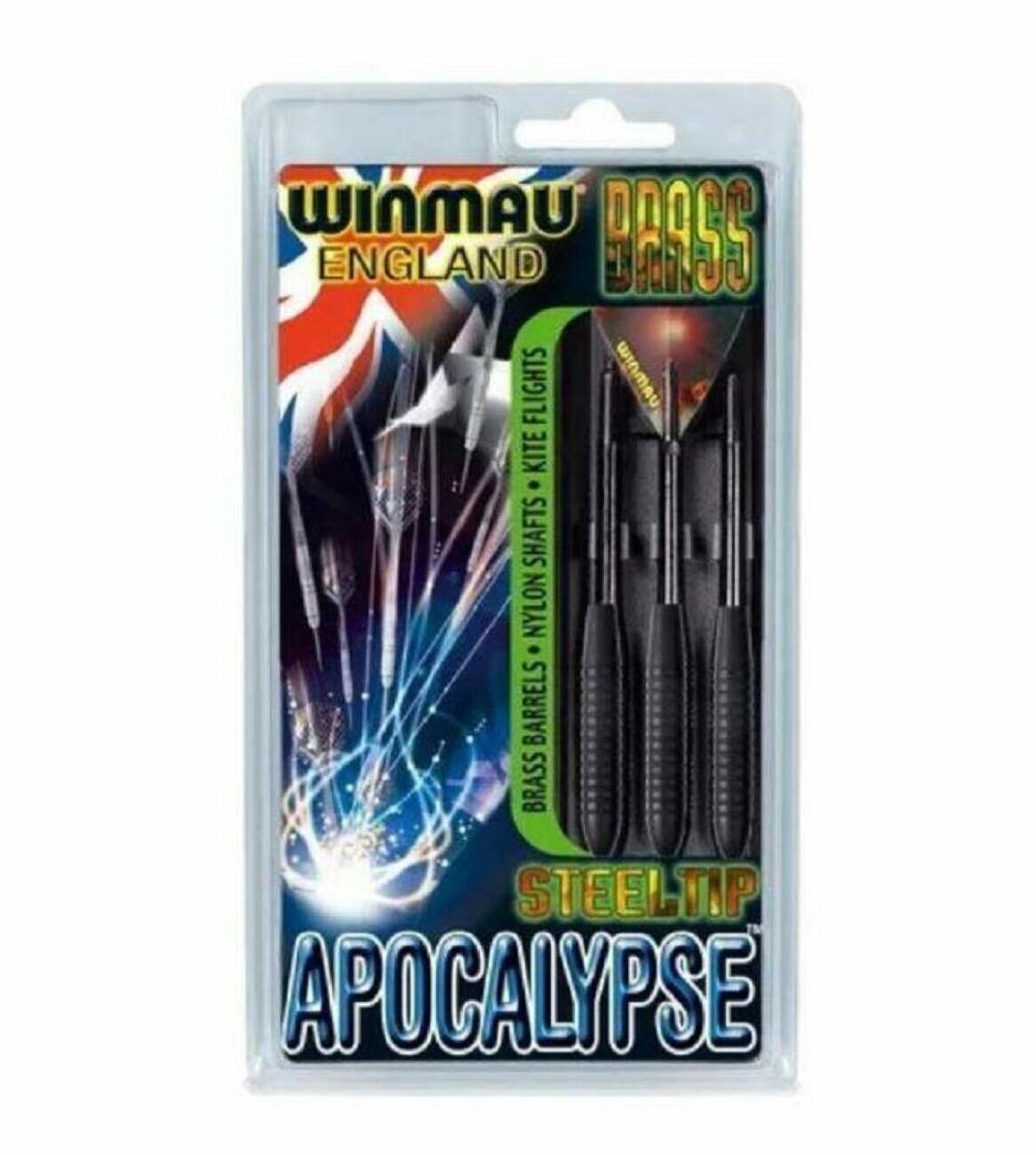 Дротики для дартс Winmau Apocalypse Brass Steel Tip 26 г, латунь