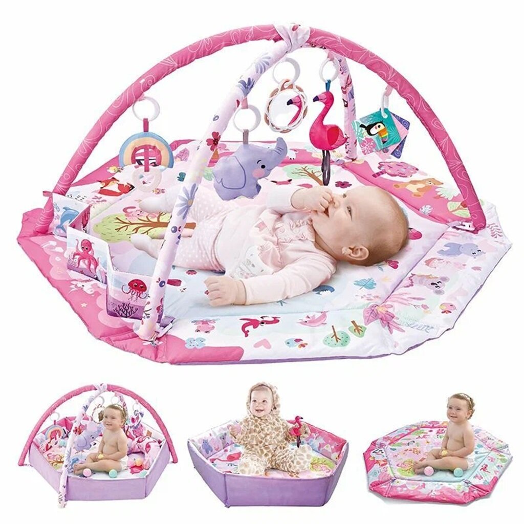 Манеж детский развивающий коврик для новорожденного малыша игровой