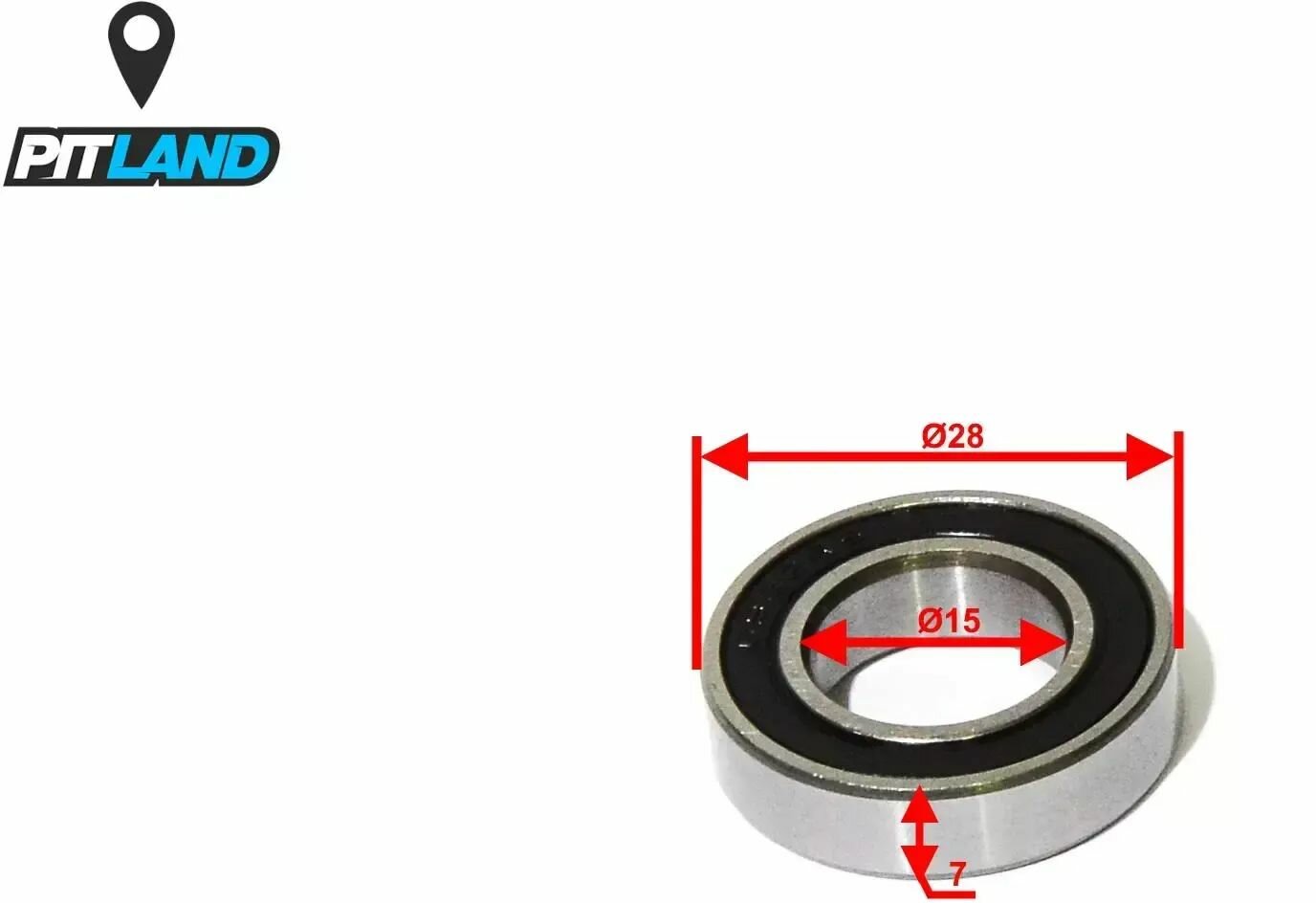 Подшипник маятника 6902 (15х28х7) на мотоцикл, питбайк, эндуро.