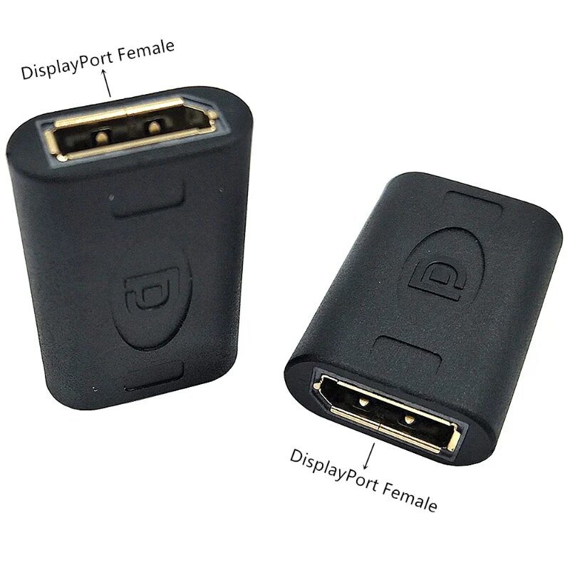 Кабель-адаптер Displayport (dp) «мама» на Displayport (dp) «мама» Конвертер, связанный адаптер-удлинитель, черный (dp-Dp-соединитель)