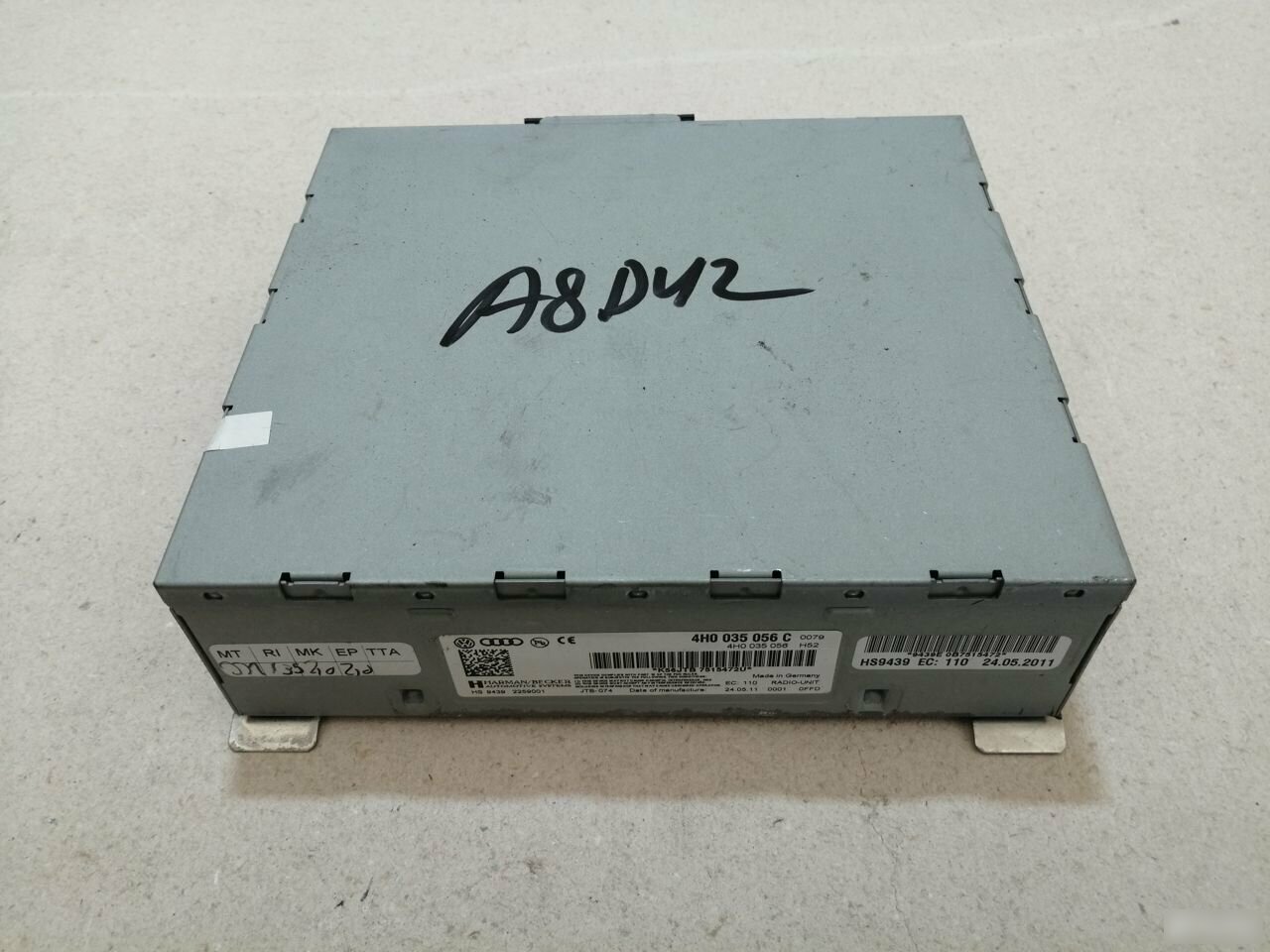Магнитола Audi A8D4 2010-2017 4h0035056C