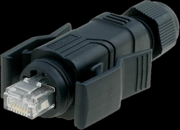 Phoenix Contact 1658493 Штекерный соединитель RJ45 VS-08-RJ45-5-Q/IP67-BK (черный)