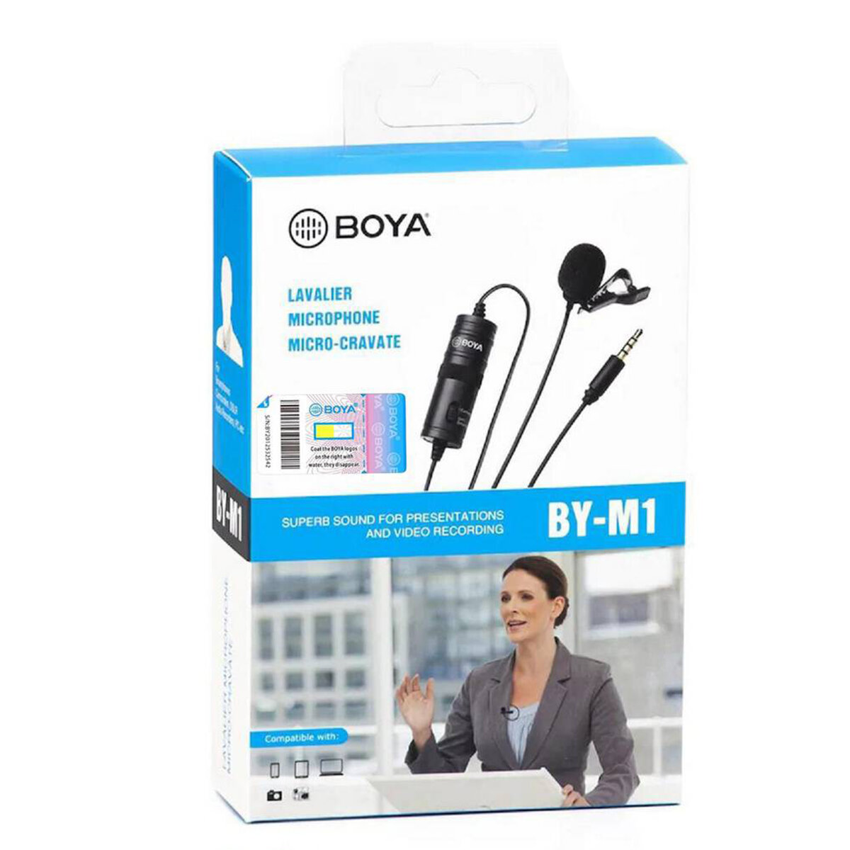 Оригинальная гарантия 18 месяцев - новейший микрофон Boya M1 петличный воротниковый микрофон для всех устройств, мобильн