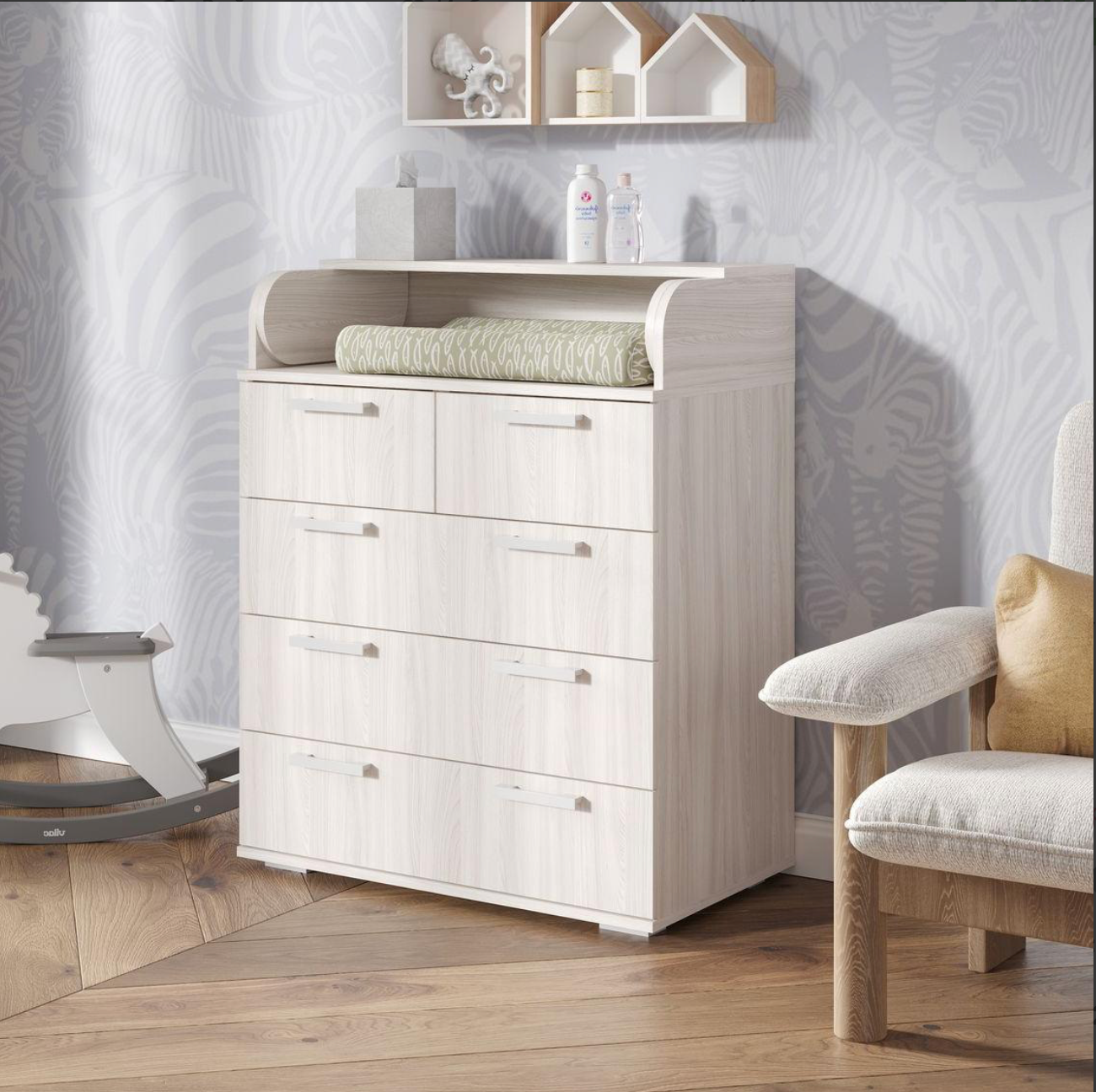 Комод К-1 М, ясень шимо светлый/ясень шимо светлый