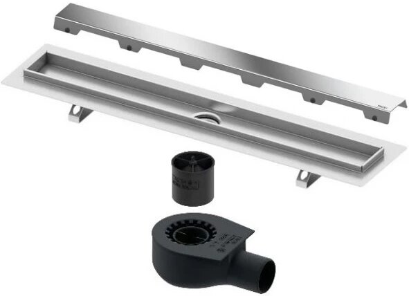 Душевой трап (лоток) TECE TECEdrainline steel II 600700 + 650000 + 660016 + 600783 64,3 см, с решеткой, щелевой, нержавеющая сталь