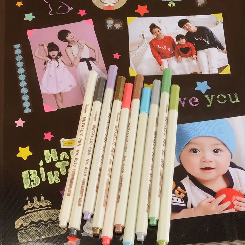 Металлические маркеры GANA, набор из 10 штук