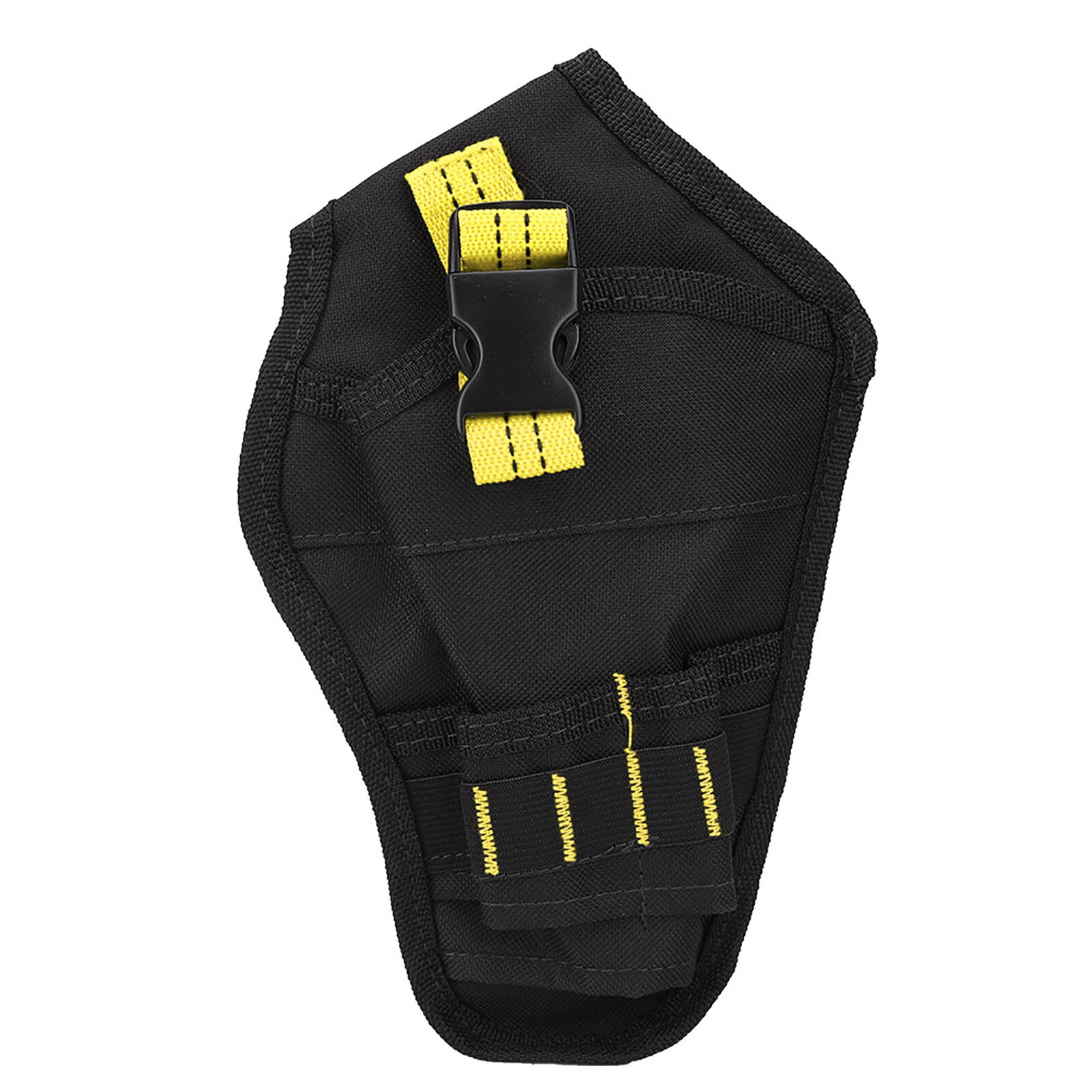 Портативная оксфордская ткань мини -талия для хранения мешков для хранения для электрического бурильного инструмента (черный желтый)