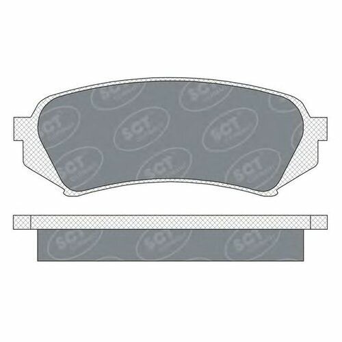 Колодки тормозные Sct SP307
