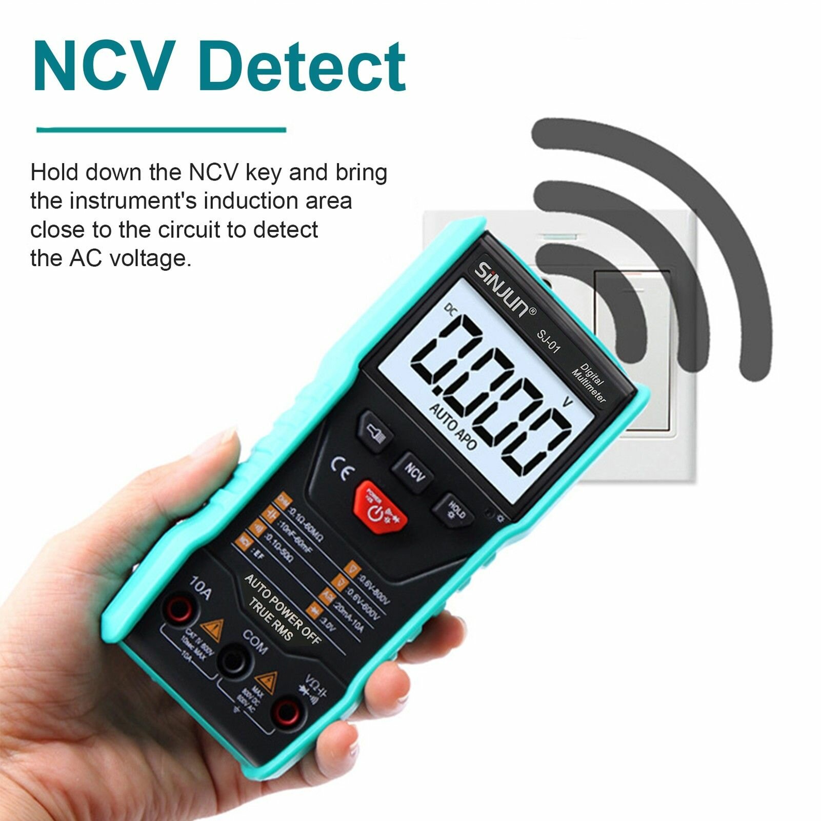 OZ-URJSH Цифровой мультиметр NCV, измеритель Esr, автоматический сканирующий тестер