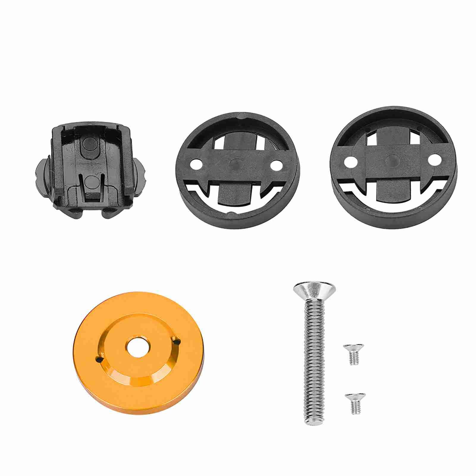 Держатель для компьютера для горного шоссейного велосипеда, крепление на верхнюю крышку выноса руля, GPS-спидометр, секундомер, совместимый с велосипедными аксессуарами, золотистый