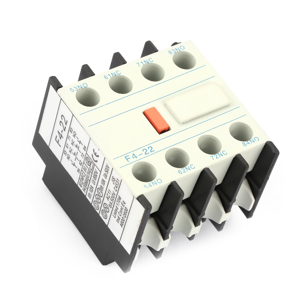 Блок вспомогательных контактов F4-22, 2 но, 2 НЗ, для контактора переменного тока LADN22, совместимый с контактором CJX2