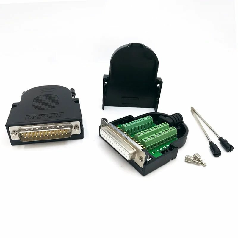 DB25 D-SUB разъем Male Female разъем Терминал Сигнальный модуль RS232 PCB Адаптер Плата