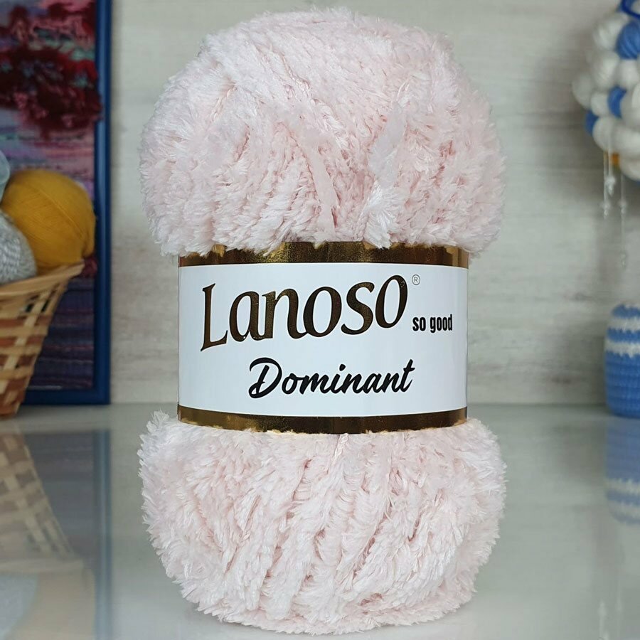 Пряжа Lanoso DOMINANT 932 св. розовый (5 мотков)
