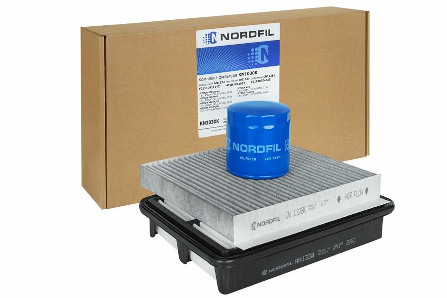 Комплект фильтров (воздушный + масляный + салона угольный) JETOUR X70 Coupe, X70 PRO, X90 PLUS, X95, Dashing