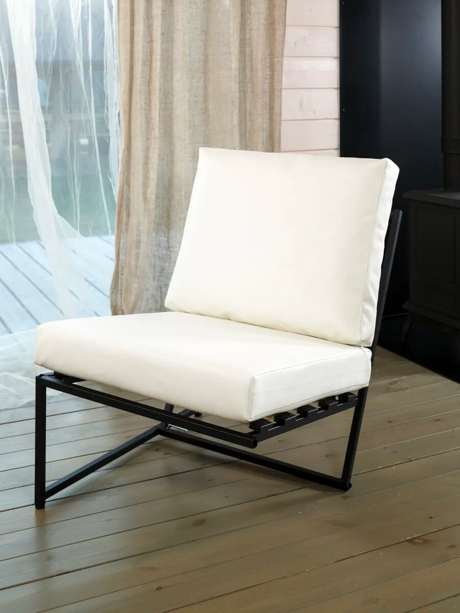 Модуль для дивана и кресла (Mateo), кожа ЭКО (Белый) / 1шт.