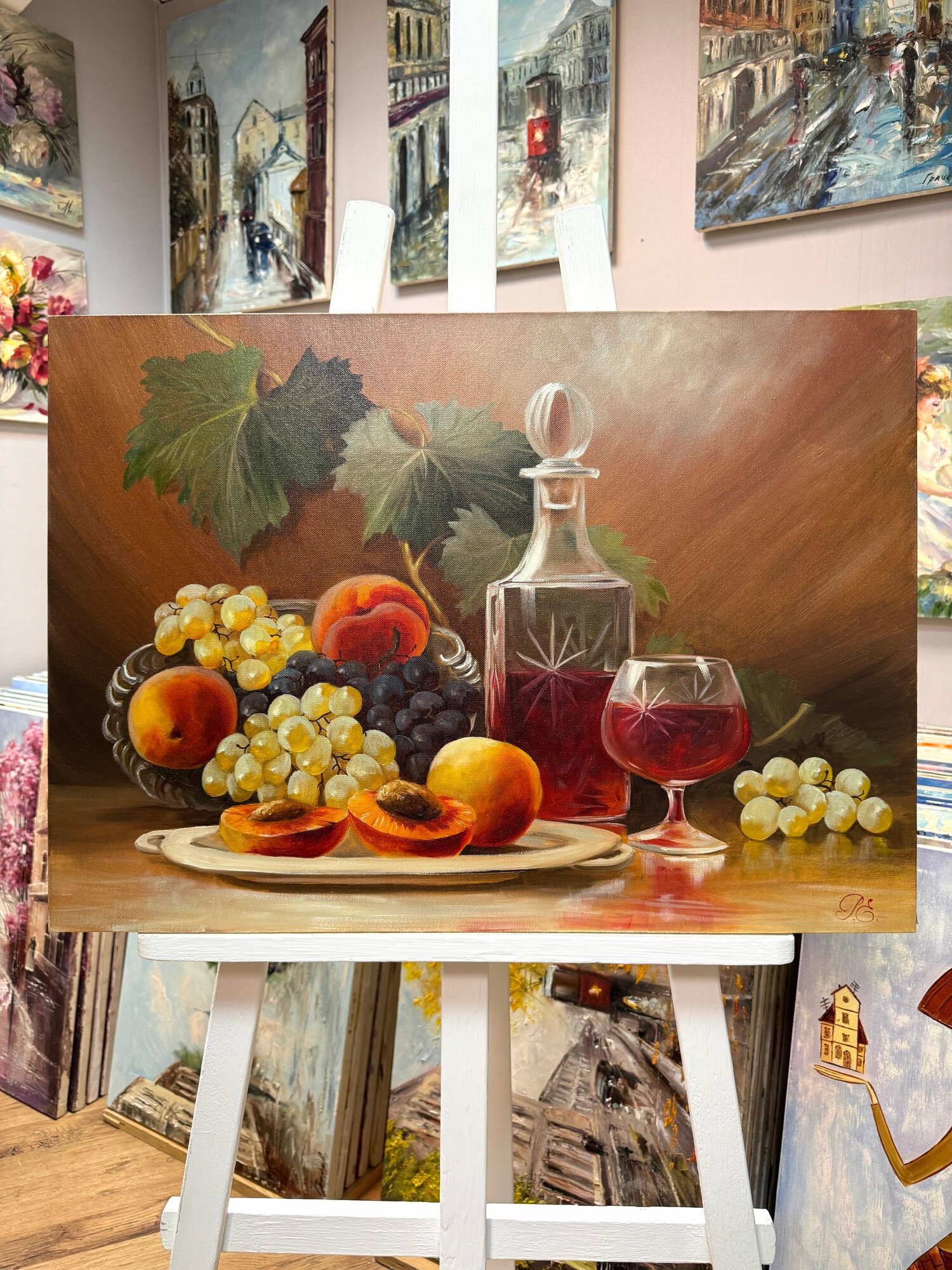 Картина маслом Голландский натюрморт 50х70 см. Ручная работа. Художественная мастерская Грёзы.