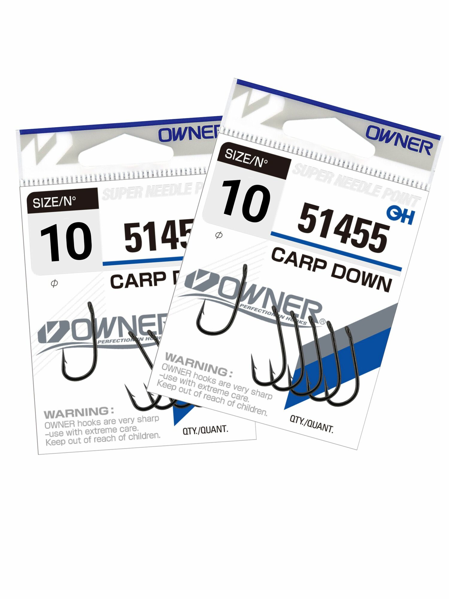 OWNER Крючок Carp Down BC №10 6шт 2 упаковки