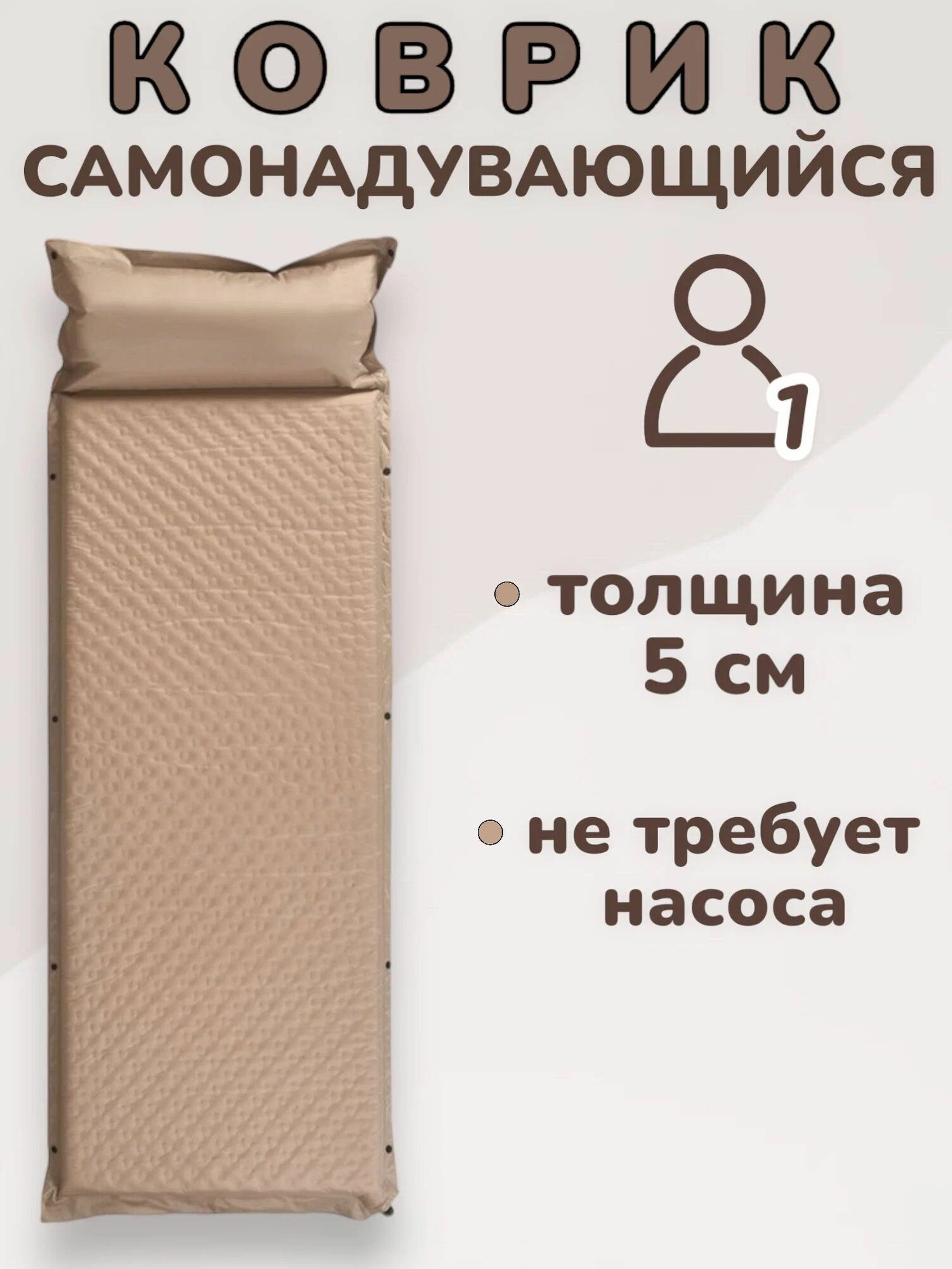 Коврик самонадувающийся туристический