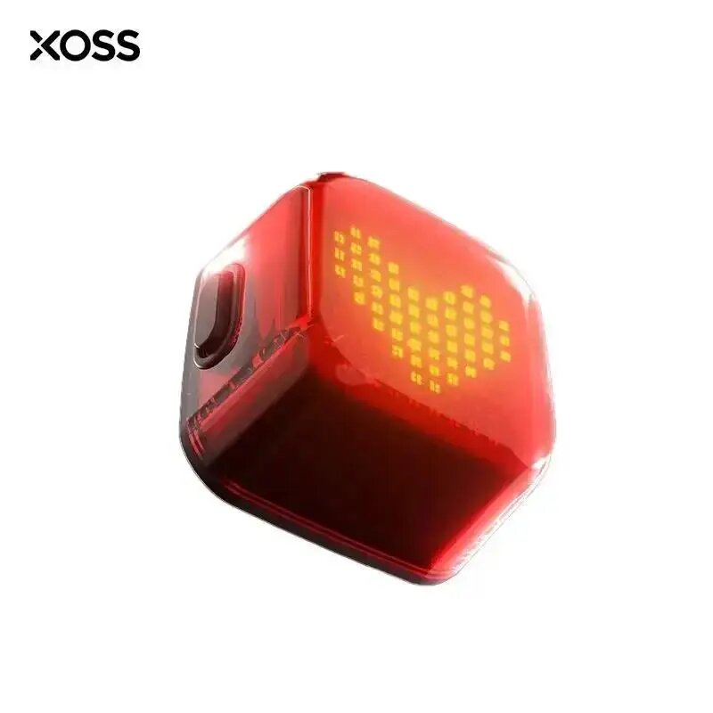Xoss Nebula Интеллектуальный матричный светильник для велосипеда, ночной интеллектуальный предупредительный задний фонарь с поворотом, водонепроницаемый задний фонарь для езды на велосипеде, Красный