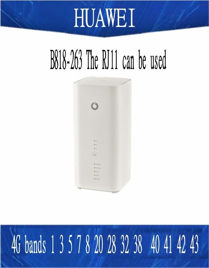 4G+ WI-FI роутер rj11 huawei B818-263 2.4/5ГГц 1600 Мбит/с