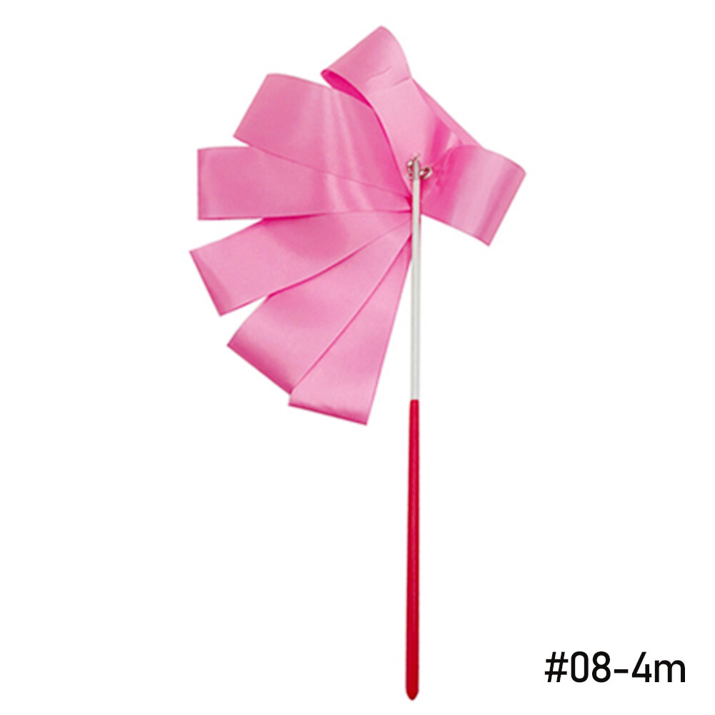 Разноцветные ленты для гимнастики и танцев 4M с палочкой для тренировок взрослых и детей