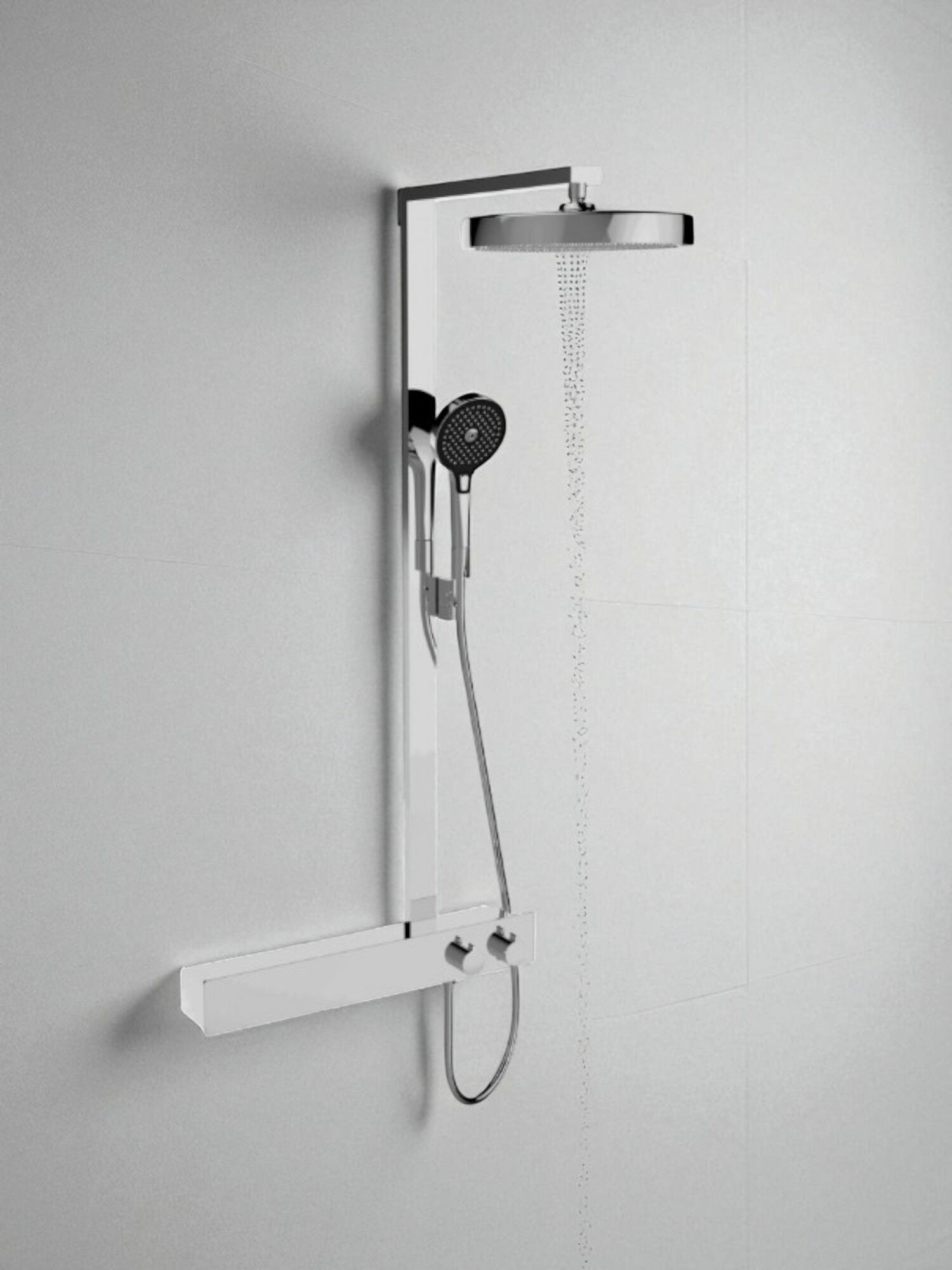 Душевая система с верхним душем VIEIR V25009 с термостатом