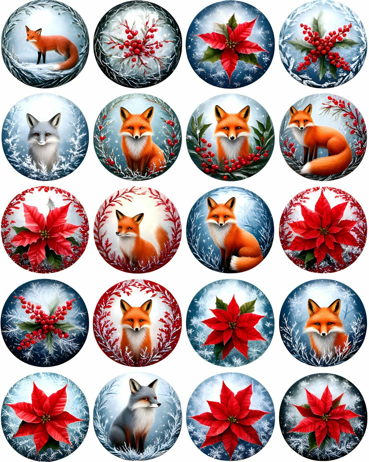 Водорастворимая картинка для мыла "Новый Год" А4