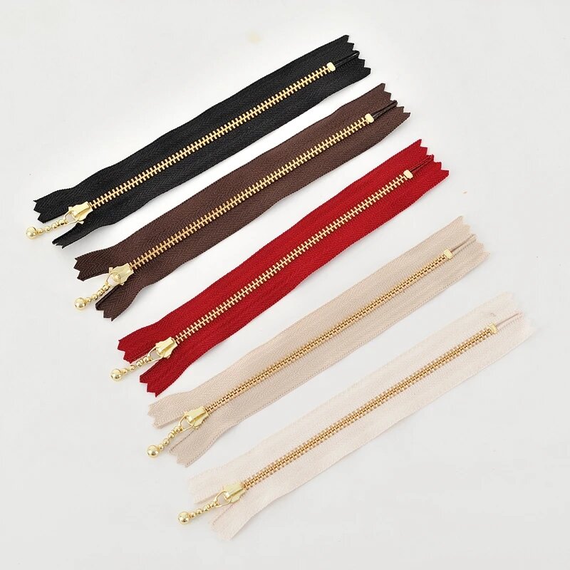 Металлические молнии 5 шт, золото, 12/15/20 см 15cm, Mixed colors G