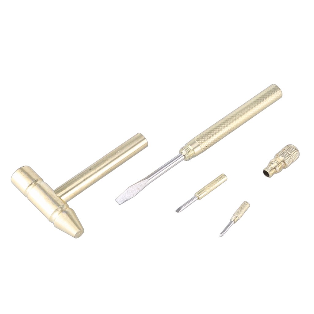 Миниатюрные медные Молотки и отвертка 6-в-1 Ручной инструмент представляет собой Набор Отверток с Молотками для еды