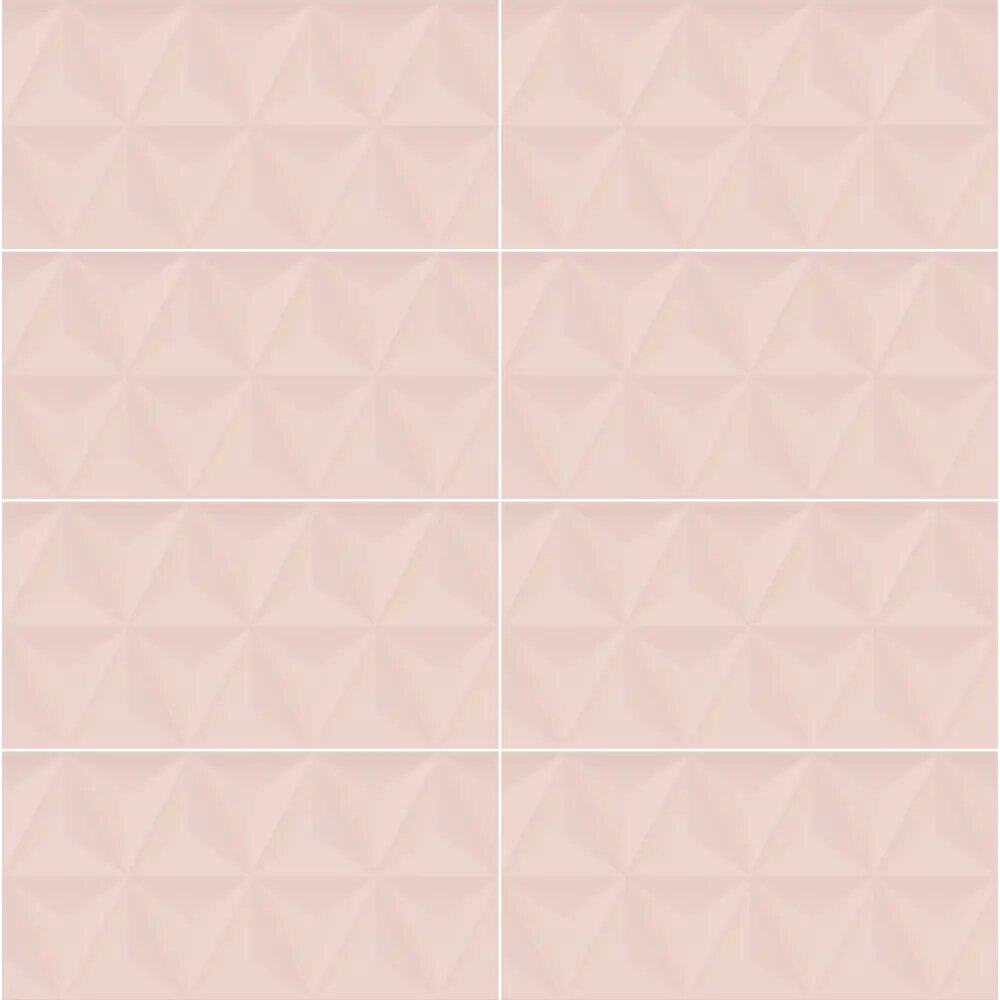 Креафорта Mersey Mono-R плитка настенная матовая 400x200x8мм(15шт) (1,2м2) розовый