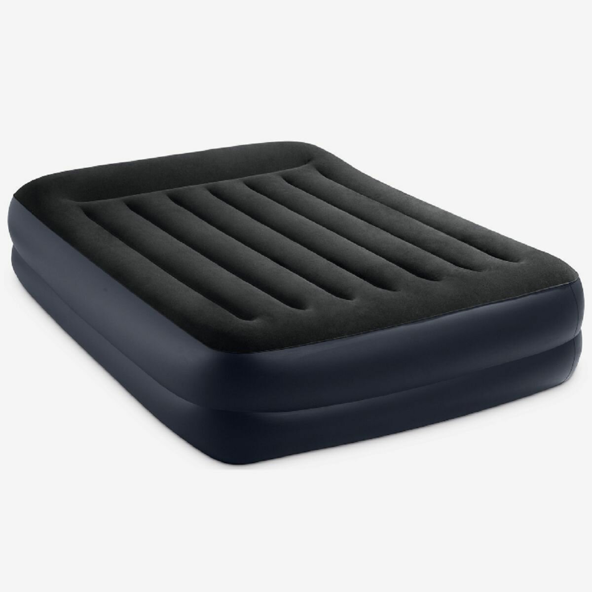 Надувная кровать со встроенным насосом 152х203х42 см intex 64124
