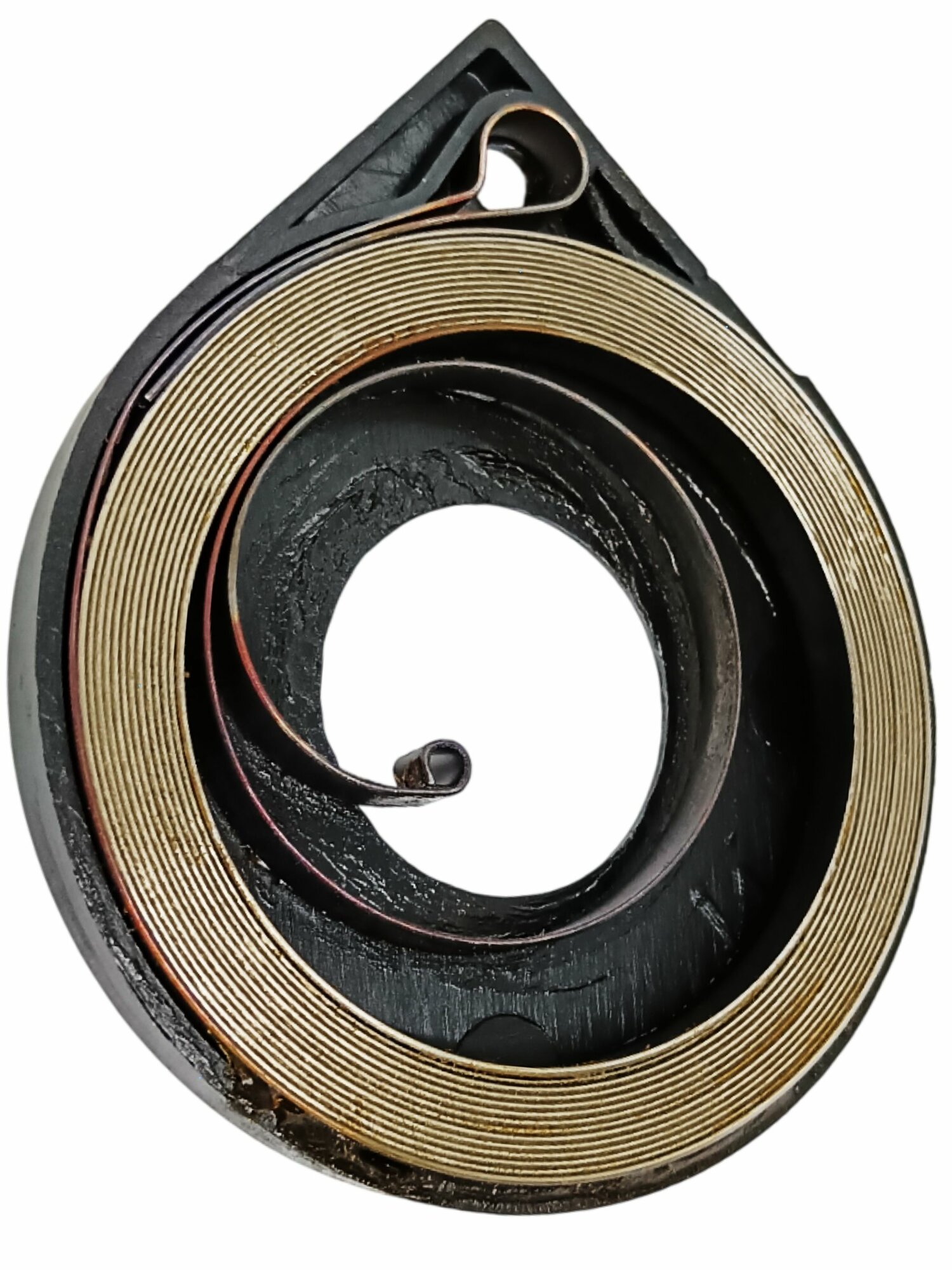 Пружина стартера возвратная, комплект с корпусом пружины бензопилы Champion 137, 142, 55, 250