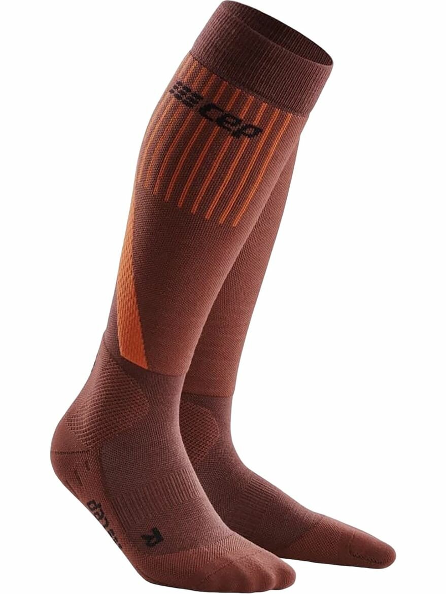 Компрессионные гольфы CEP TOURING для катания на лыжах, с шерстью мериноса, женские CEP TOURING для женщин C261W-DO III