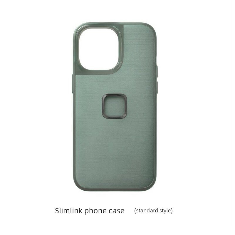 Peak Design Магнитный клип-чехол для iPhone 14, полная защита от ударов, стандартный стиль, темно-зеленый, велосипедная
