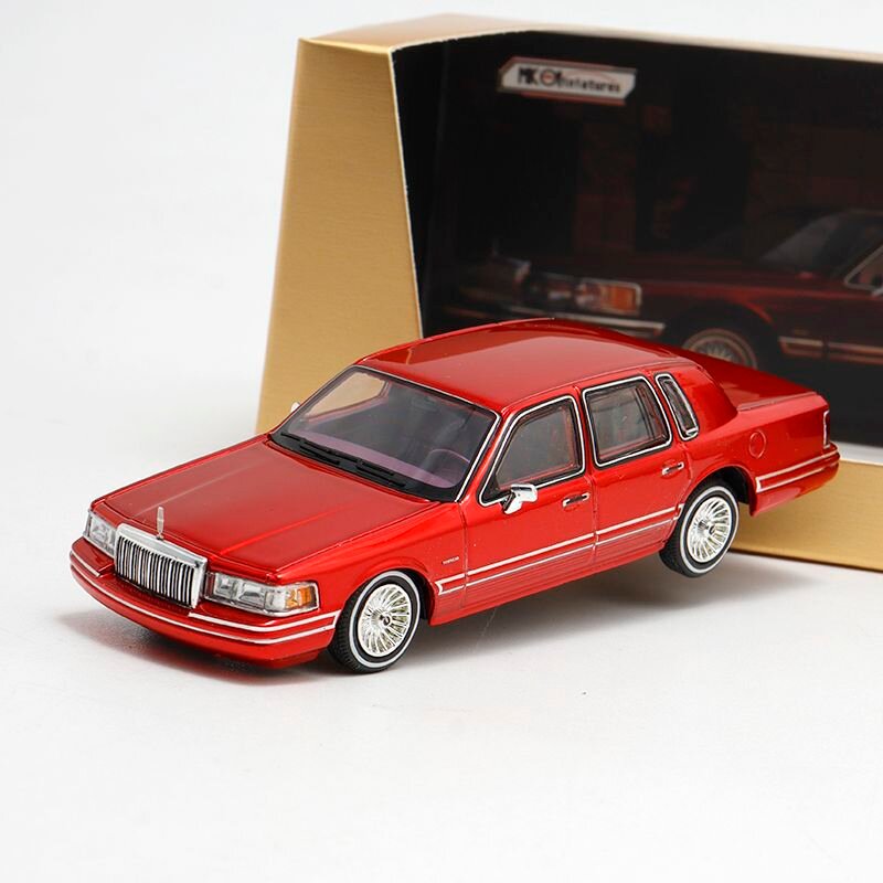 Миниатюрная модель автомобиля из литого металла Линкольн Таун модель автомобиля Игрушки 1:64 Lincoln Town Car