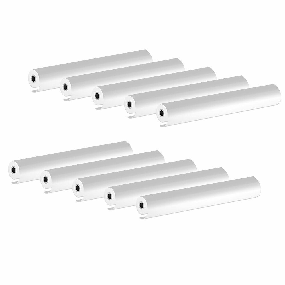 A4 Термическая бумага 10 рулон (6M, φ30 мм) для портативного теплового принтера BPF Бесплатный материал Безопасный высококачественный печатный рулон идеально подходит для фото снимка квитанция Memo pdf файл веб -страницы Мгновенная фотография