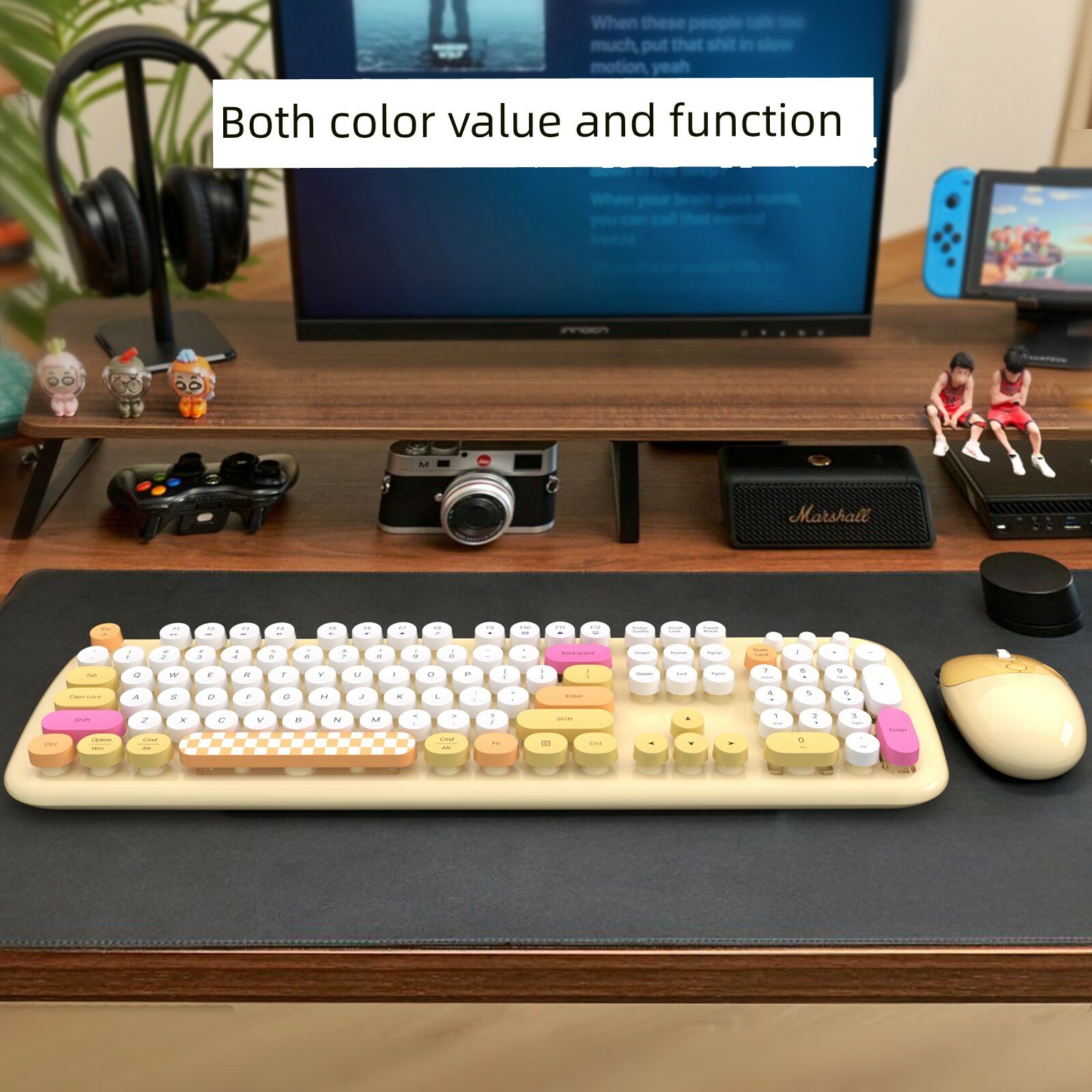 Беспроводной комплект клавиатуры и мыши Mofii Zero для девочек, для компьютера, ноутбука, офисной работы, приятный на