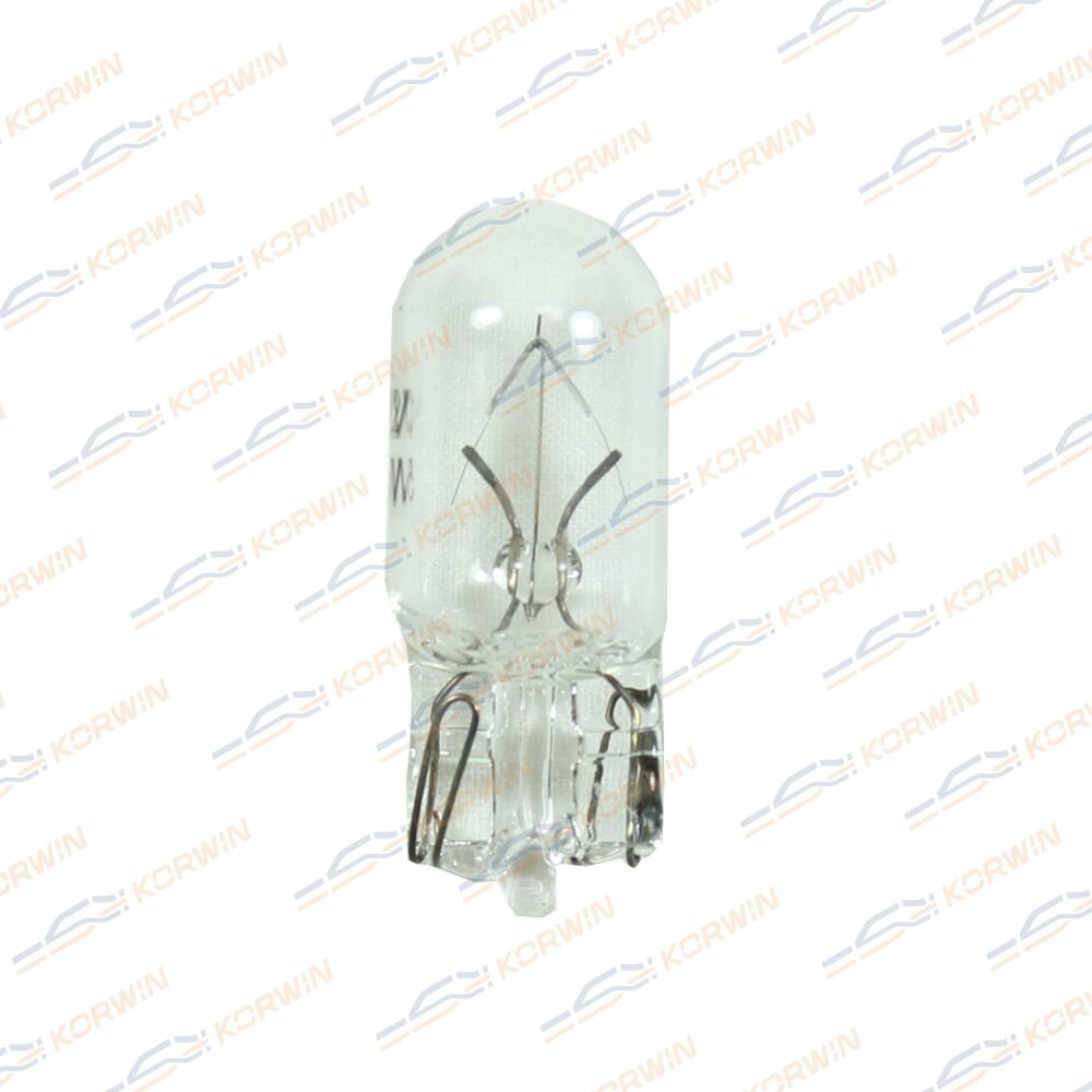 Лампа накаливания (W3W (T10) 12V 3W W2,1x9,5d) (уп. 10 шт.)