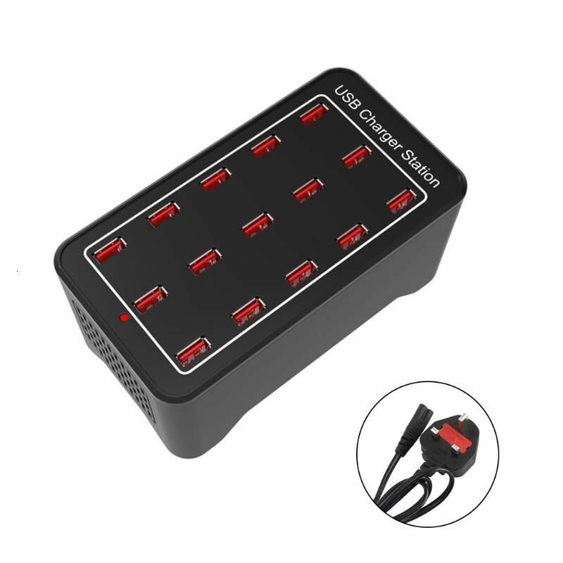 USB-хаб с быстрой зарядкой, UK - 15 портов