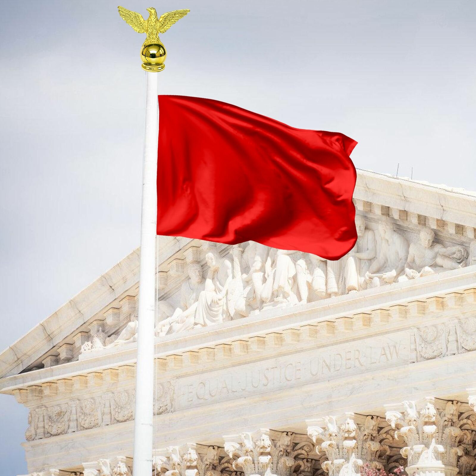 Колпачки для флагштока с надежной резьбовой системой установки золотистые