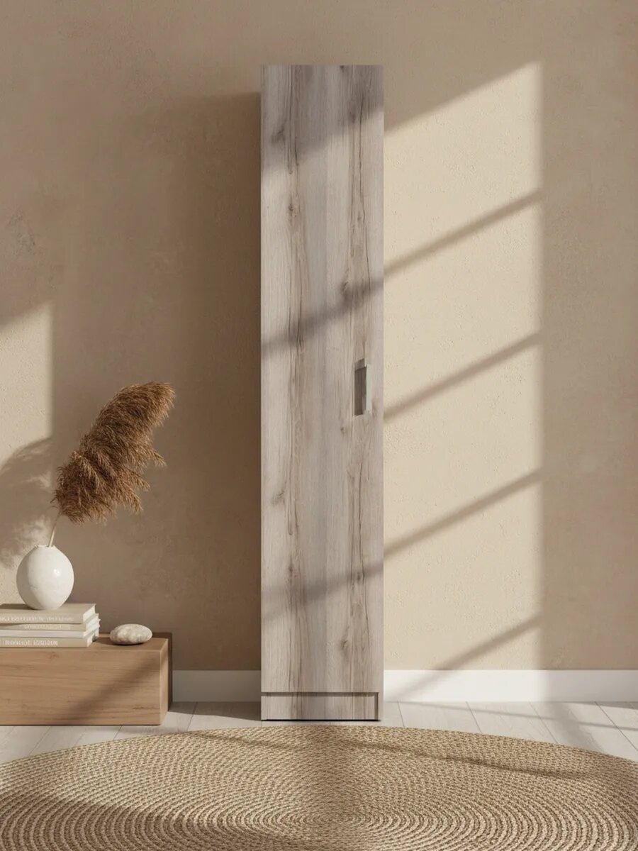 Распашной шкаф пенал FRESTER с полками деревянный для одежды, от производителя