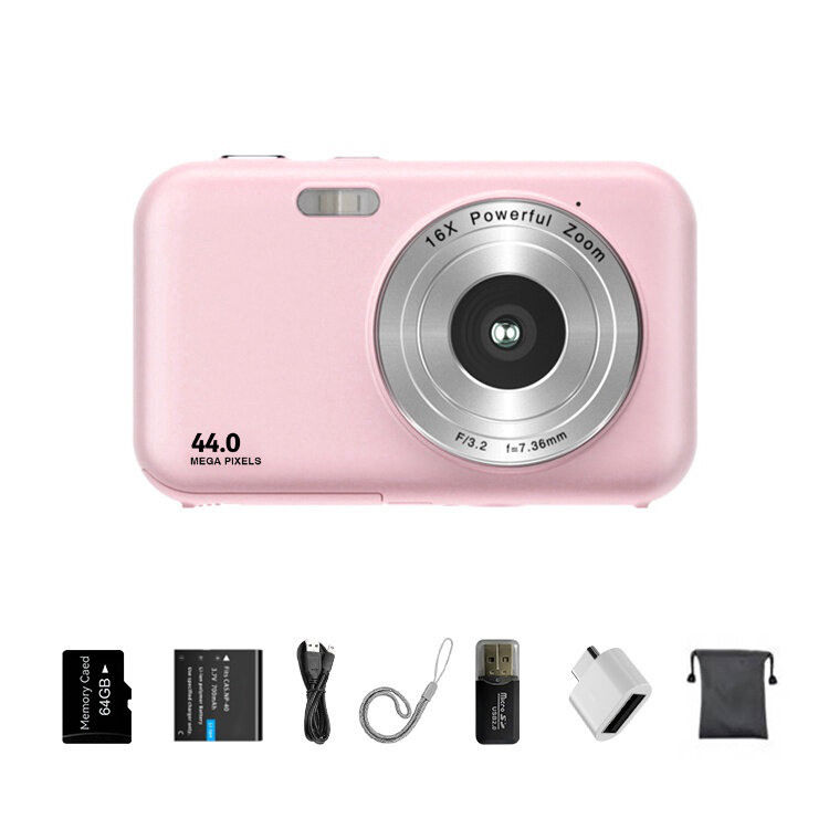 Цифровая камера Rainbow Clan Z106 Basic Fixed Focus Model, 64 ГБ, pink
