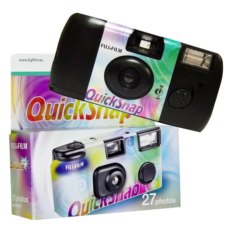Одноразовая пленочная камера FUJIFILM QuickSnap1986 Box 400, 27 кадров, EU, мультиколор