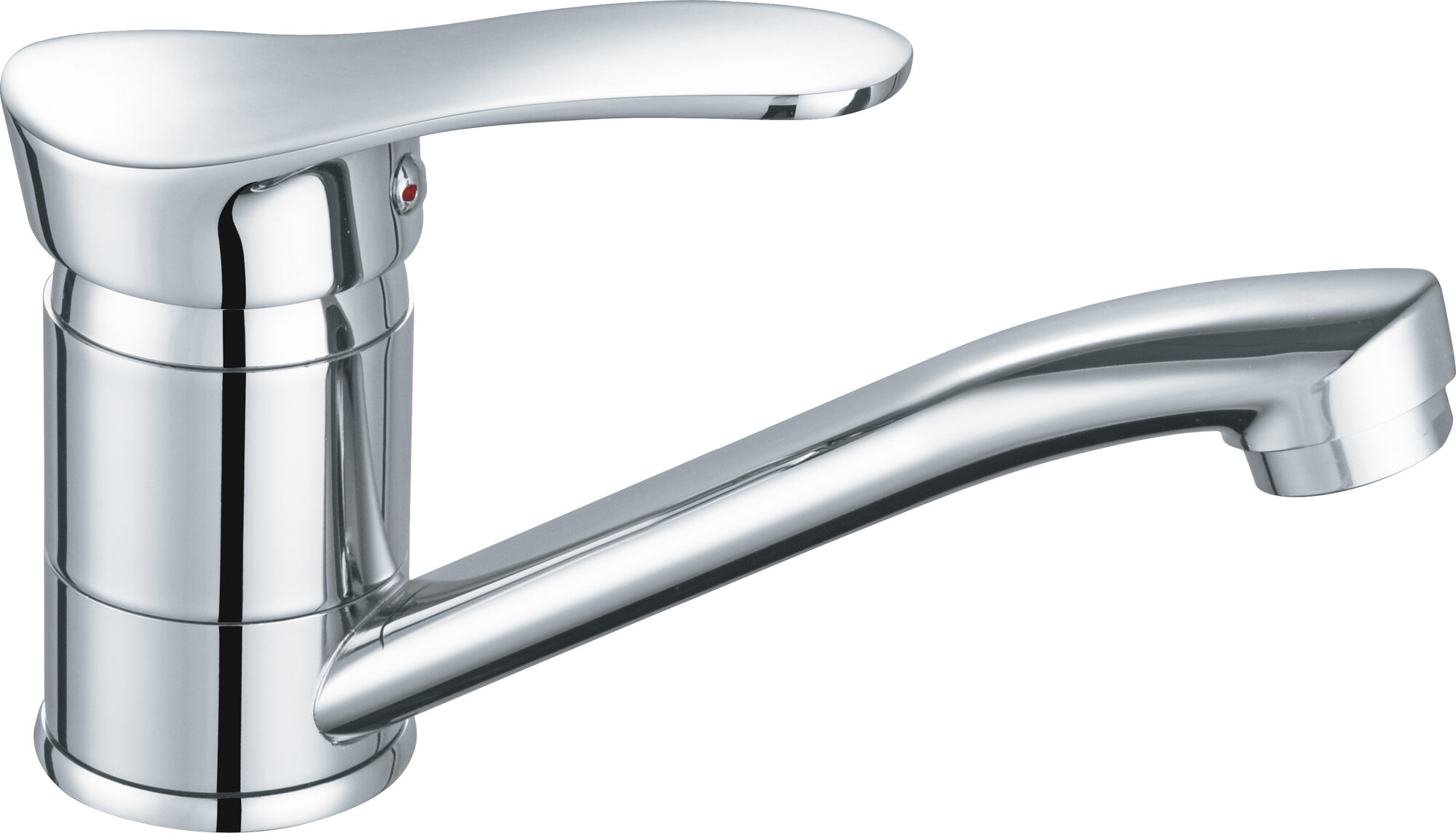 Смеситель для умывальника Бриз с эко-режимом серебристый