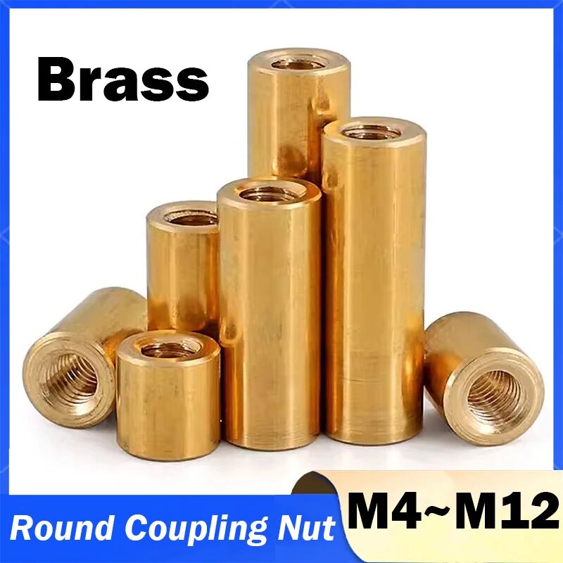 Латунные гайки M4 M5 M6 M8 M10 M12 M8x15x13mm-2Pcs