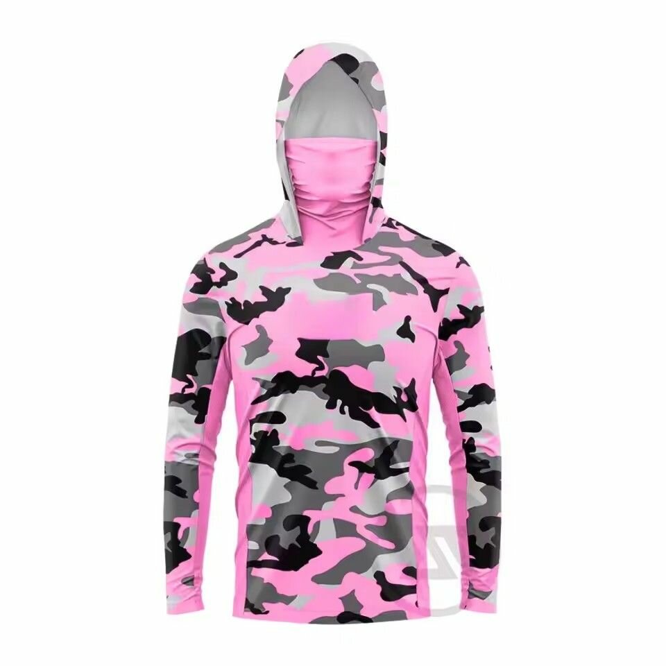 PELAGIC Джерси мужская для рыбалки с капюшоном с принтом Точки, рыболовный лонгслив летний солнцезащитный