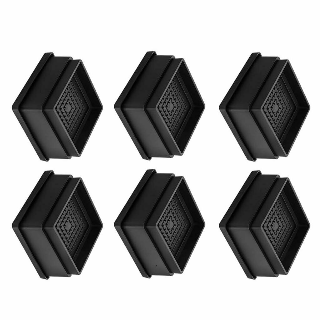 Регулируемые подъемники для кровати (6 шт.), квадратный 1 дюйм 6 упаковок