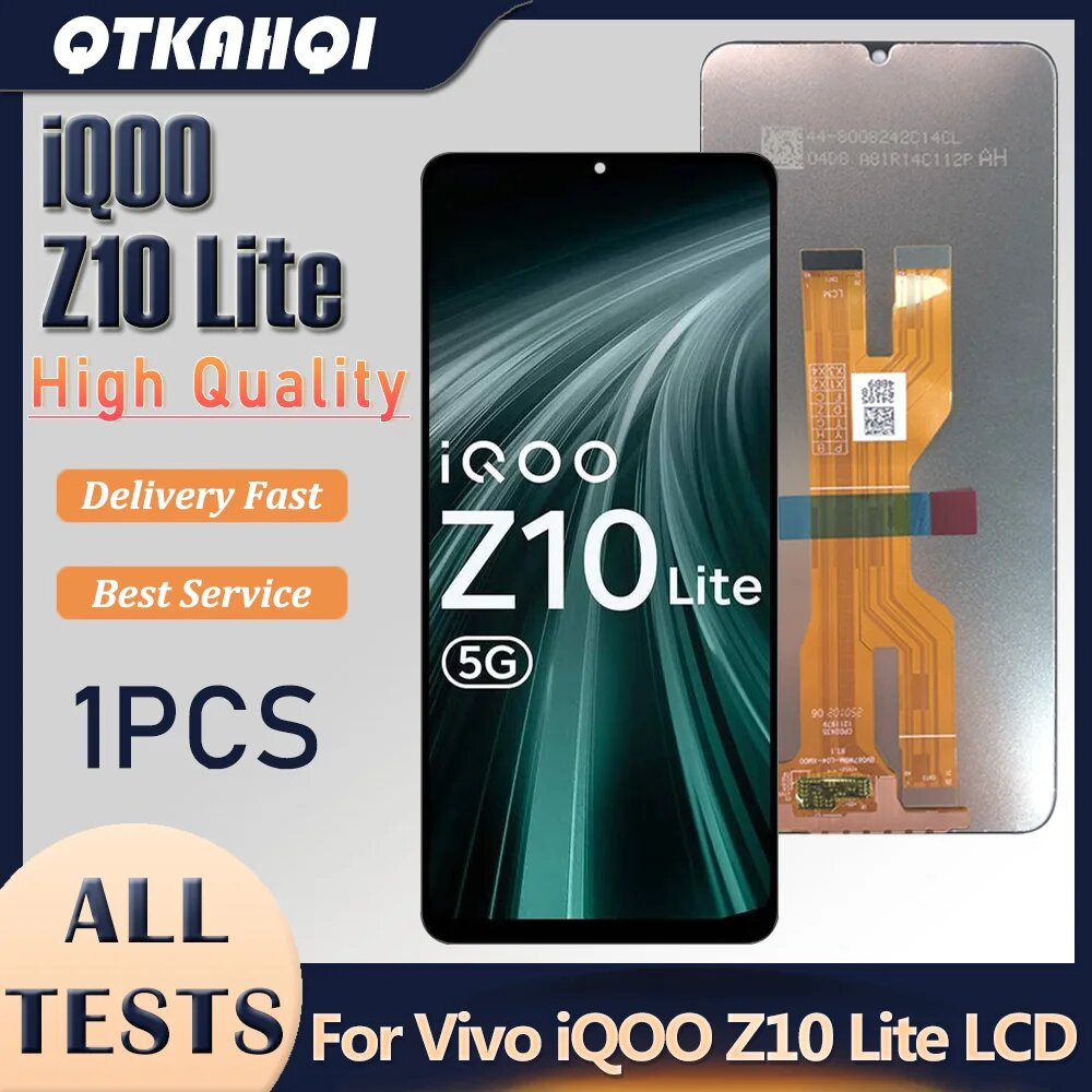 6,74-дюймовый ЖК-дисплей для Vivo iQOO Z10 Lite I2409, дигитайзер сенсорного экрана в сборе для Vivo iQOO Z10 Lite, запасные части для ЖК-дисплея